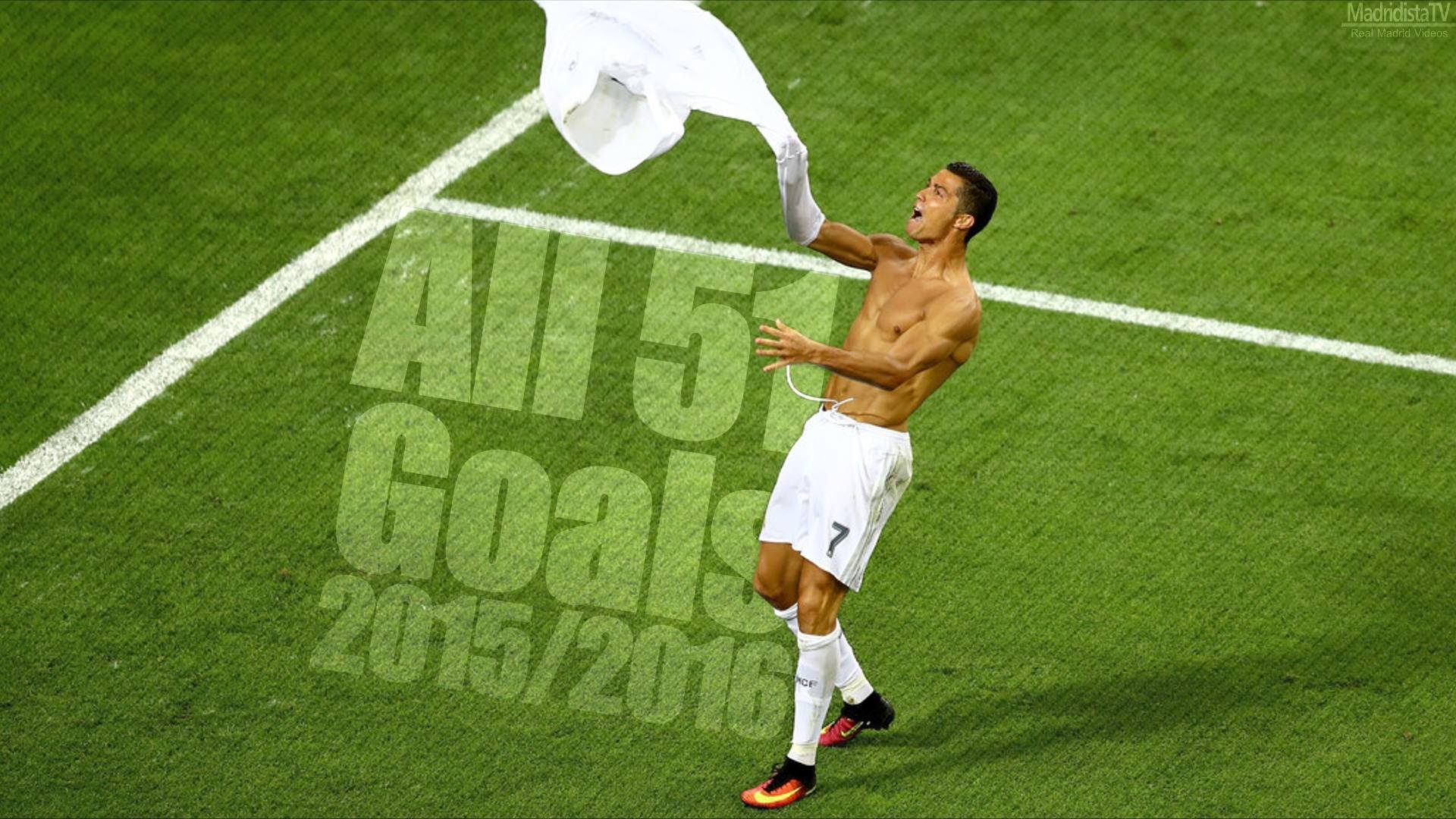 WATCH: All 51 Cristiano Ronaldo Goal's From The 2015/2016 Season
