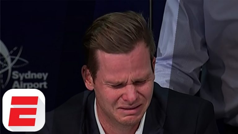 VIDEO: Steve Smith Cries During Questioning About Cheating