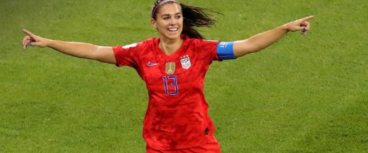 WATCH: Alex Morgan trolls England with tea sipping celebration
