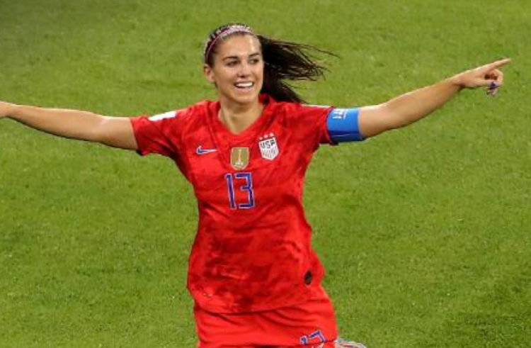 WATCH: Alex Morgan trolls England with tea sipping celebration