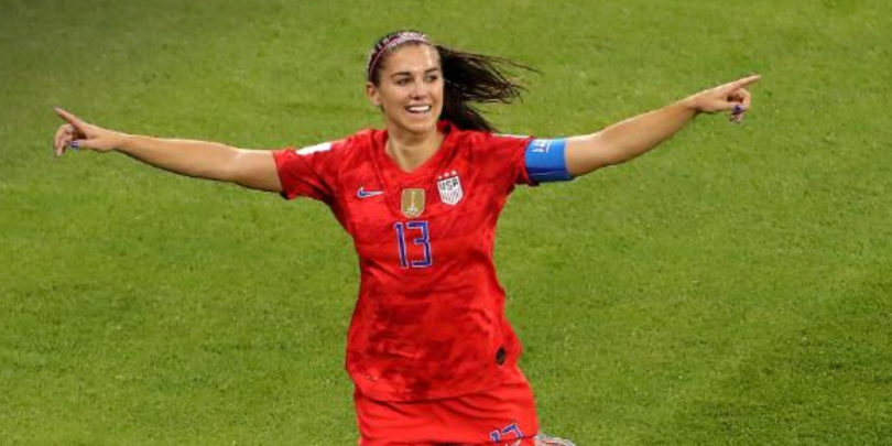 WATCH: Alex Morgan trolls England with tea sipping celebration