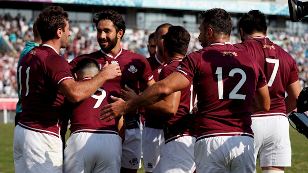 Georgia overpower Uruguay for first win of World Cup