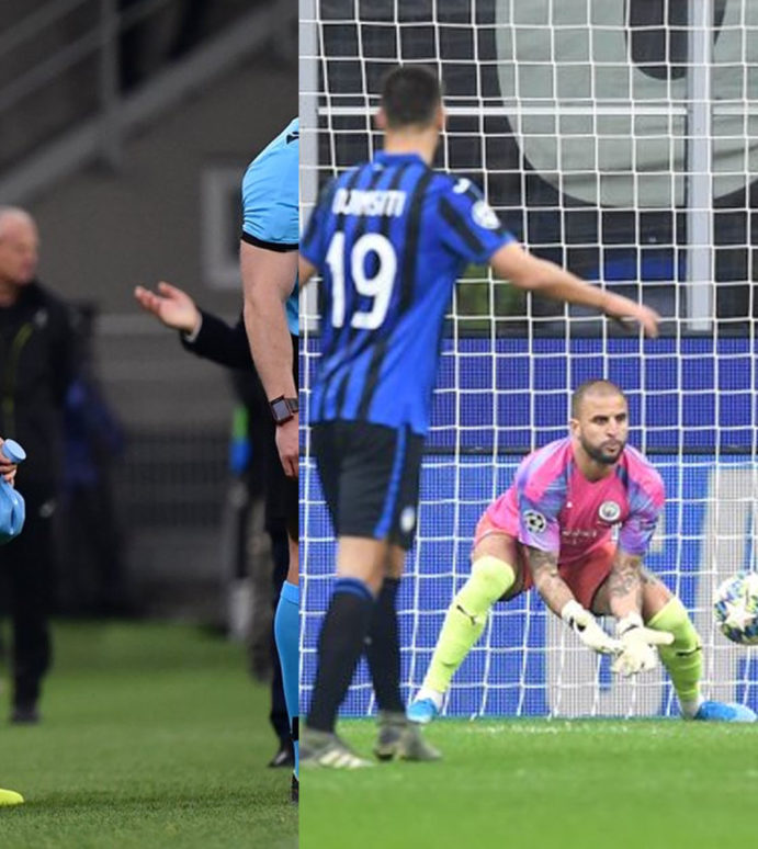 WATCH: Kyle Walker Goes In Goal For Man City After Bravo Gets Straight ...