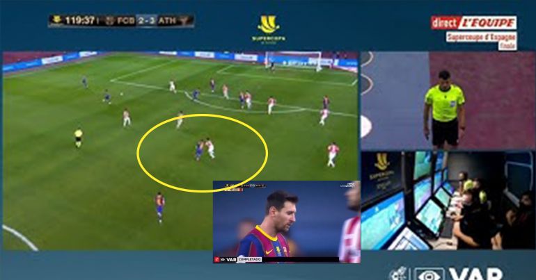 Video Messi Sent Off For The First Time In His Career