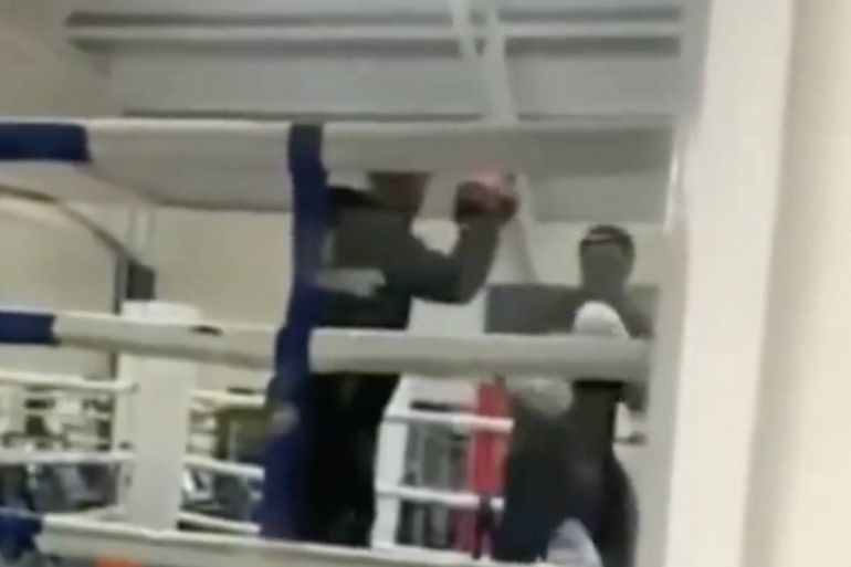 (Video) Footage emerges of YouTuber Deji hitting the pads in the gym