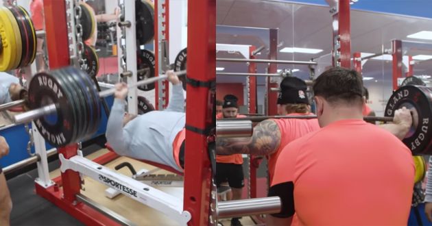 Joe Marler & Kyle Sinckler Lift Silly Weight in the Gym