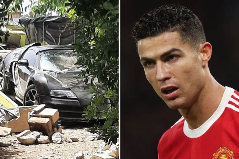 Cristiano Ronaldo's £1.7m Bugatti Veyron involved in Majorca crash