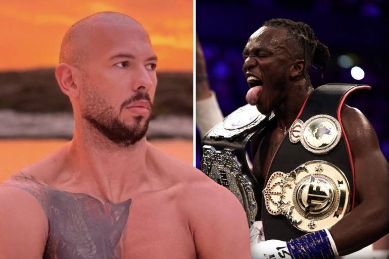 Andrew Tate responds after KSI calls him out for boxing match