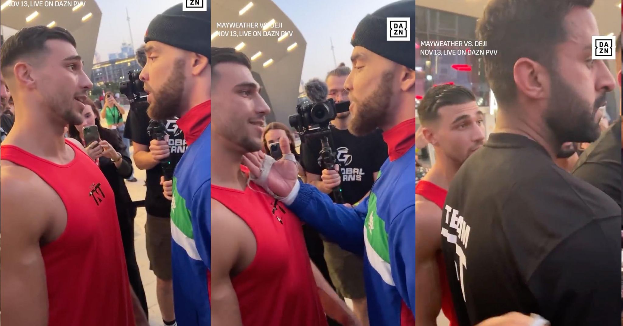 Tommy Fury gets made a fool of by Paul Bamba as they square up