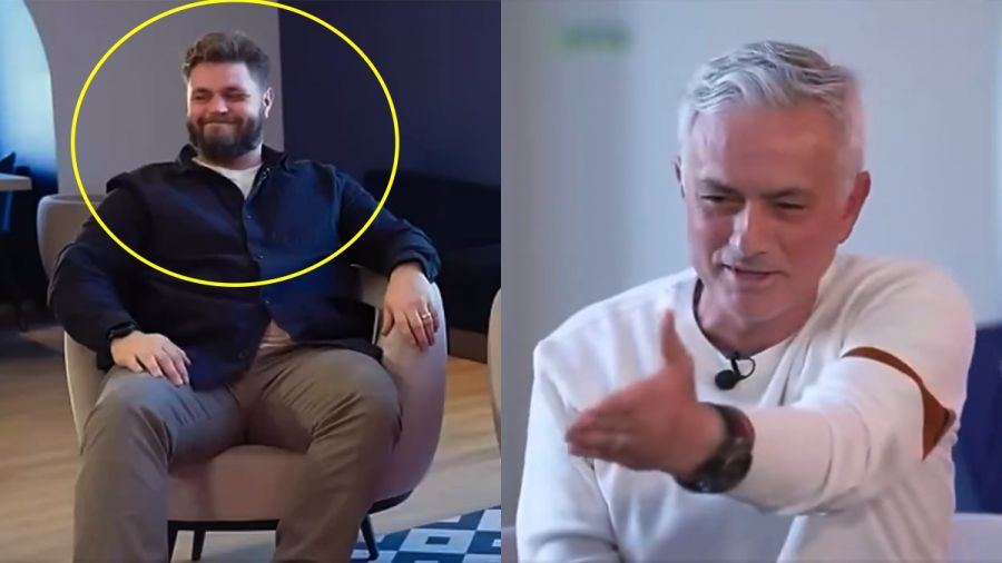 🚨Jose Mourinho violated Stephen Howson LIVE on his pod .. 😬