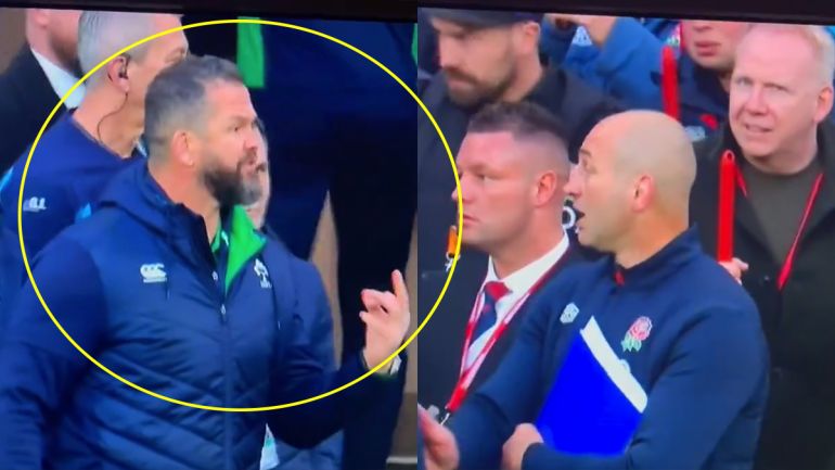 🚨Andy Farrell & Steve Borthwick exchange blows on the sideline .. 😬
