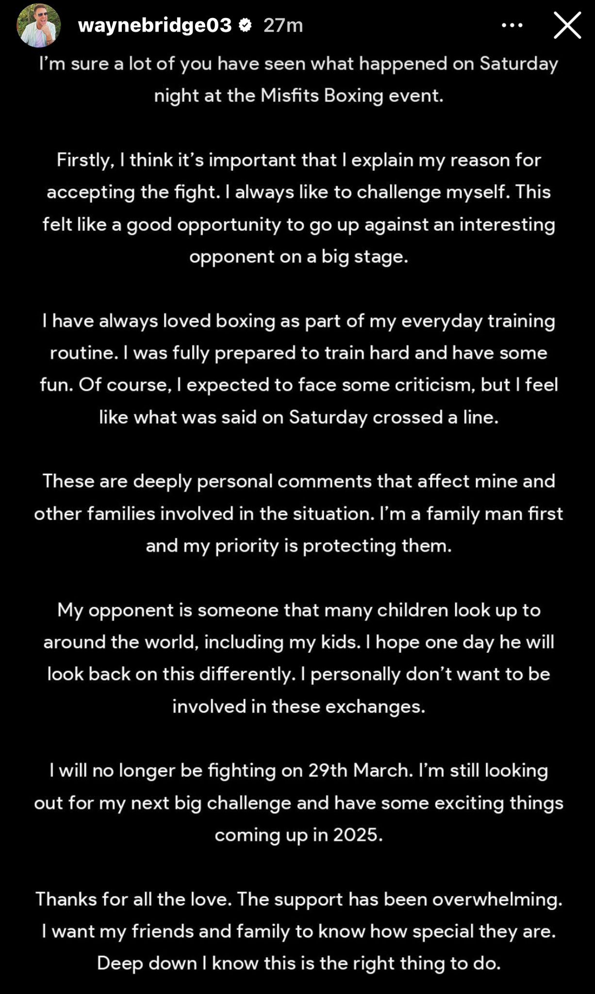 🚨 Wayne Bridge pulls out of KSI fight, he's explained exactly why